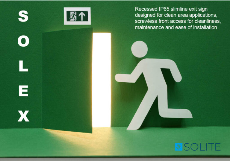 Solite launch its new slimline exit sign, Solex. - Solite